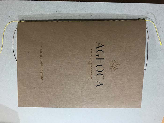 Carnet de Menu esprit carnet de voyage